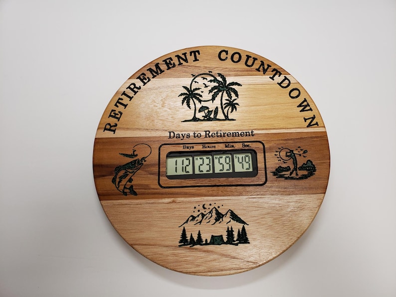 Retirement Countdown Timer, With Customize Options Available - Etsy