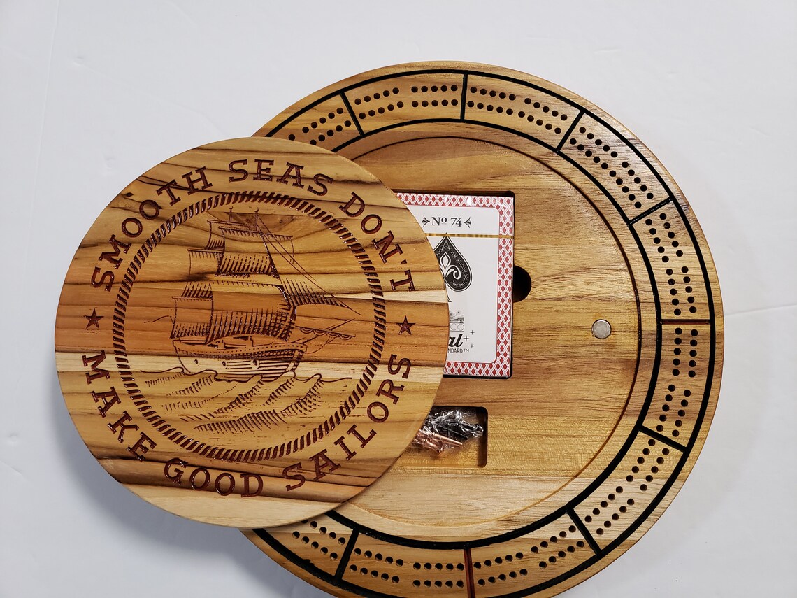 Clipper Ship, Cribbage Board, 2, 3 or 4 Player - Etsy