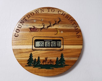 25 Days of Christmas Wall Calander/clock Countdown. - Etsy