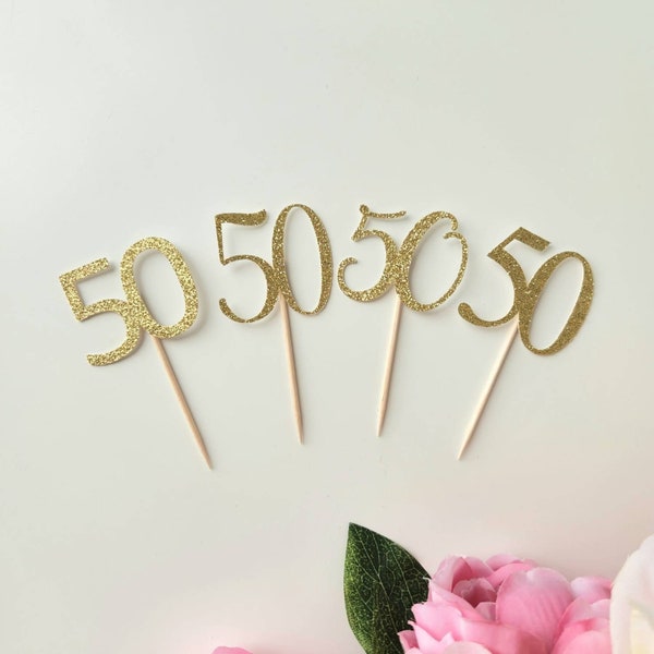 50th Birthday Cake Topper - Etsy Australia
