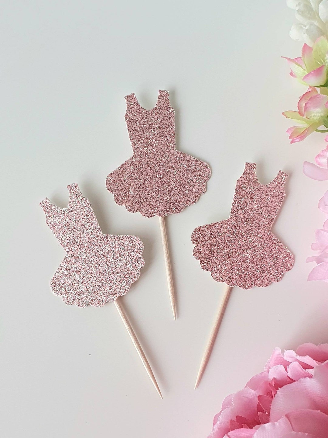 Tutu Cupcake Toppers Ballerina Party Ballerina Birthday Cake - Etsy