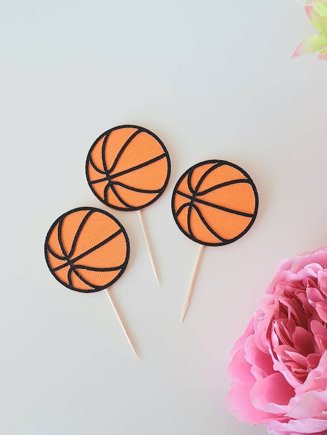 Basketball Cupcake Toppers, Basketball Decorations, Basketball Food ...