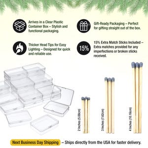 3 Inch Colored Matchsticks With Striker: Home Decor Gifting - Etsy