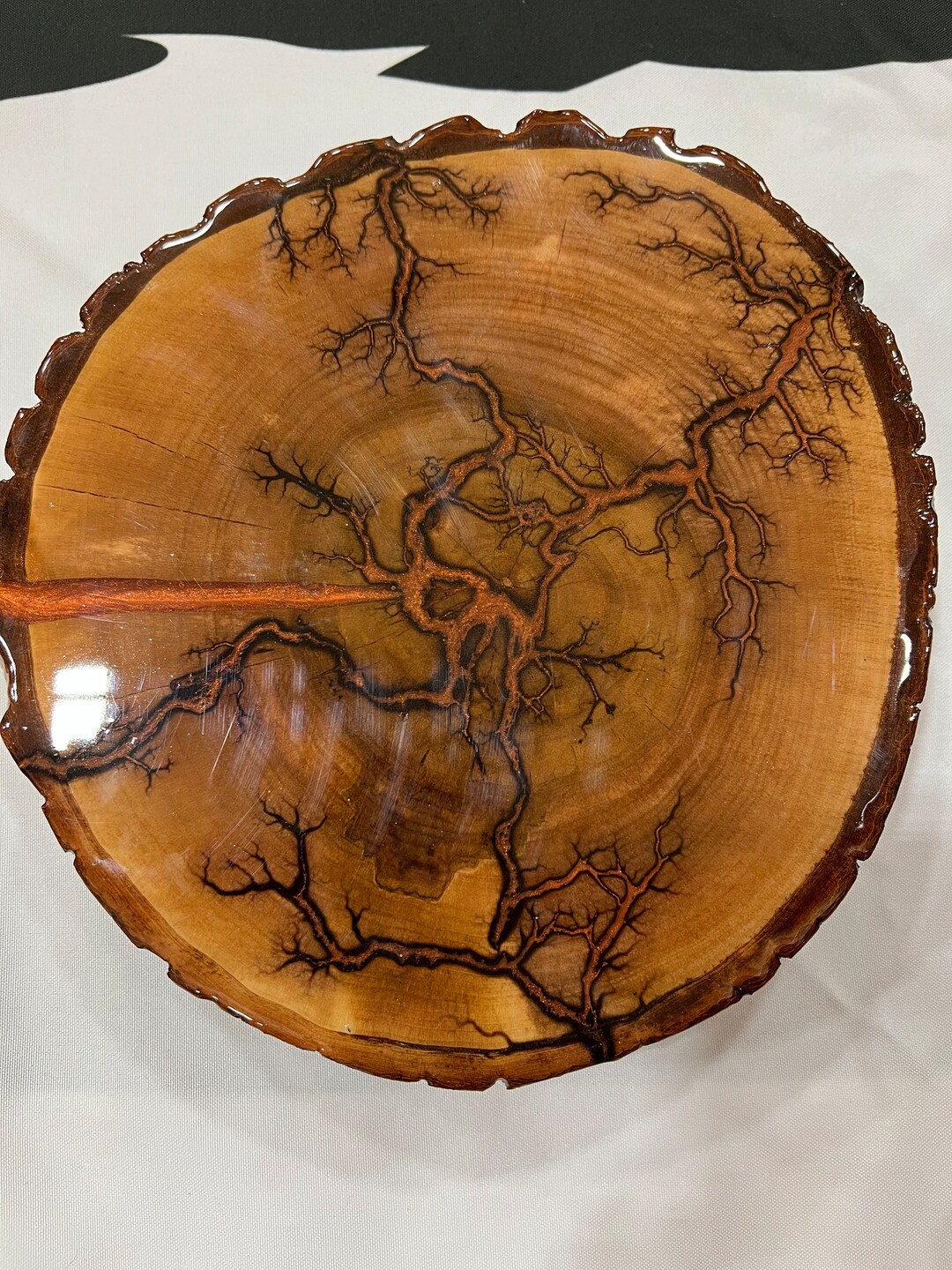 Fractal Wood Basswood Trivet With Epoxy Inlay - Etsy