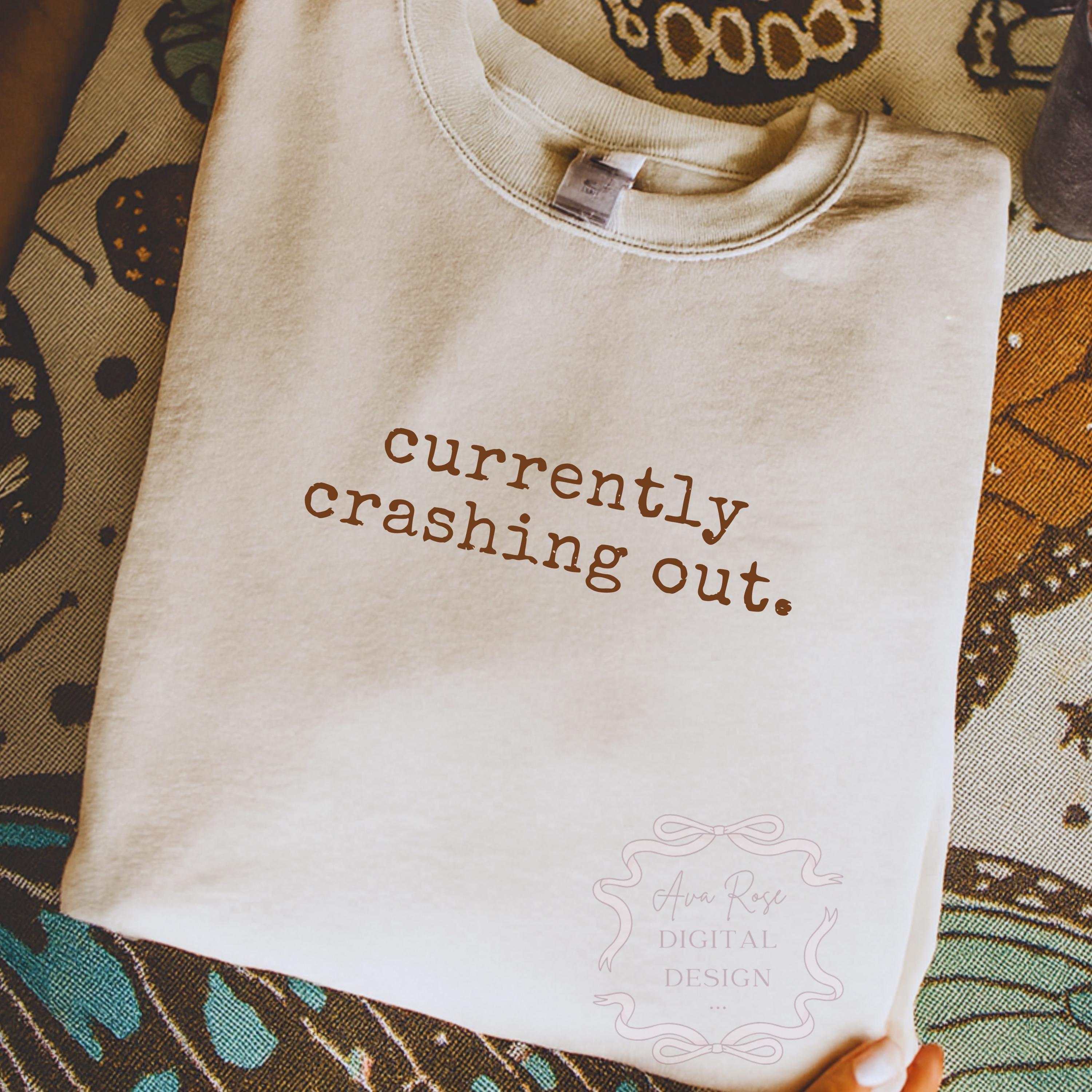 Crash Out Retro Funny Quote PNG, Sassy Sarcastic Shirt Design, Adult ...