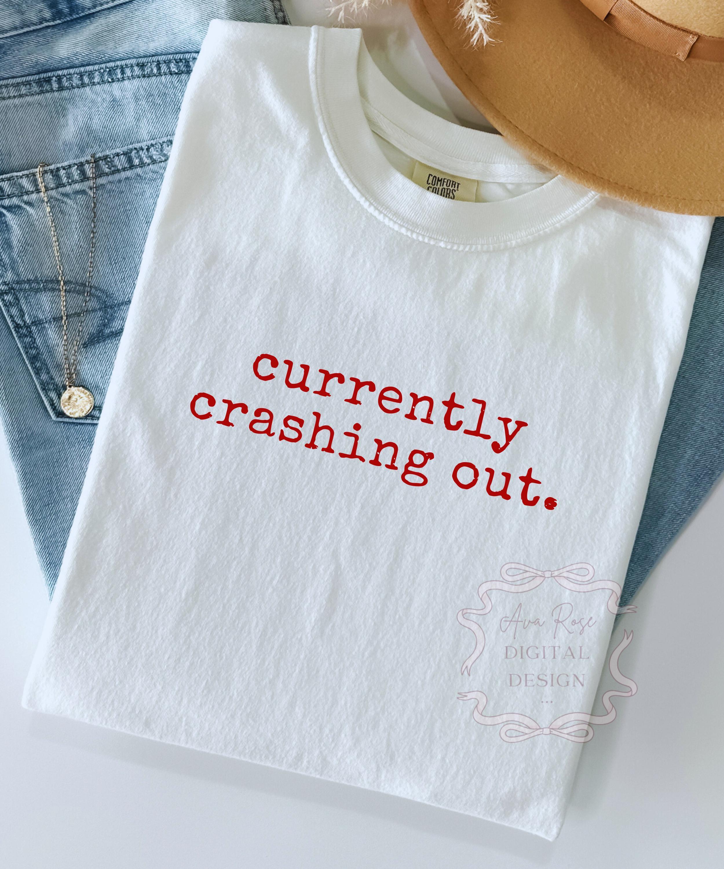 Crash Out Retro Funny Quote PNG, Sassy Sarcastic Shirt Design, Adult ...