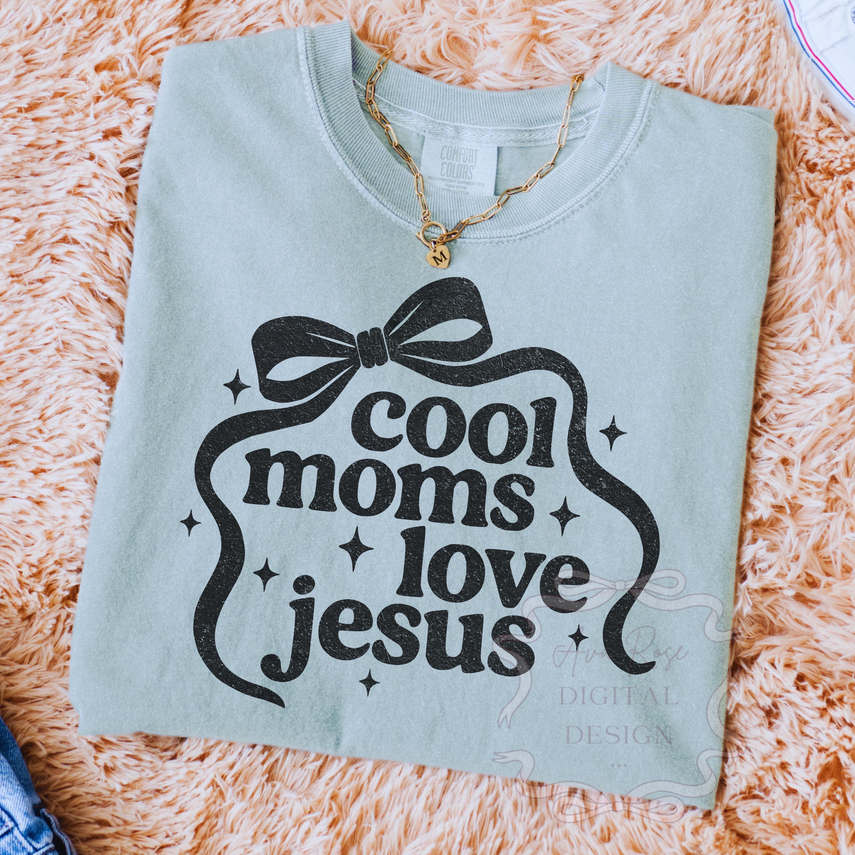Trendy Retro Mom PNG, Christian Mom SVG, Girly Mama PNG, Preppy Jesus ...