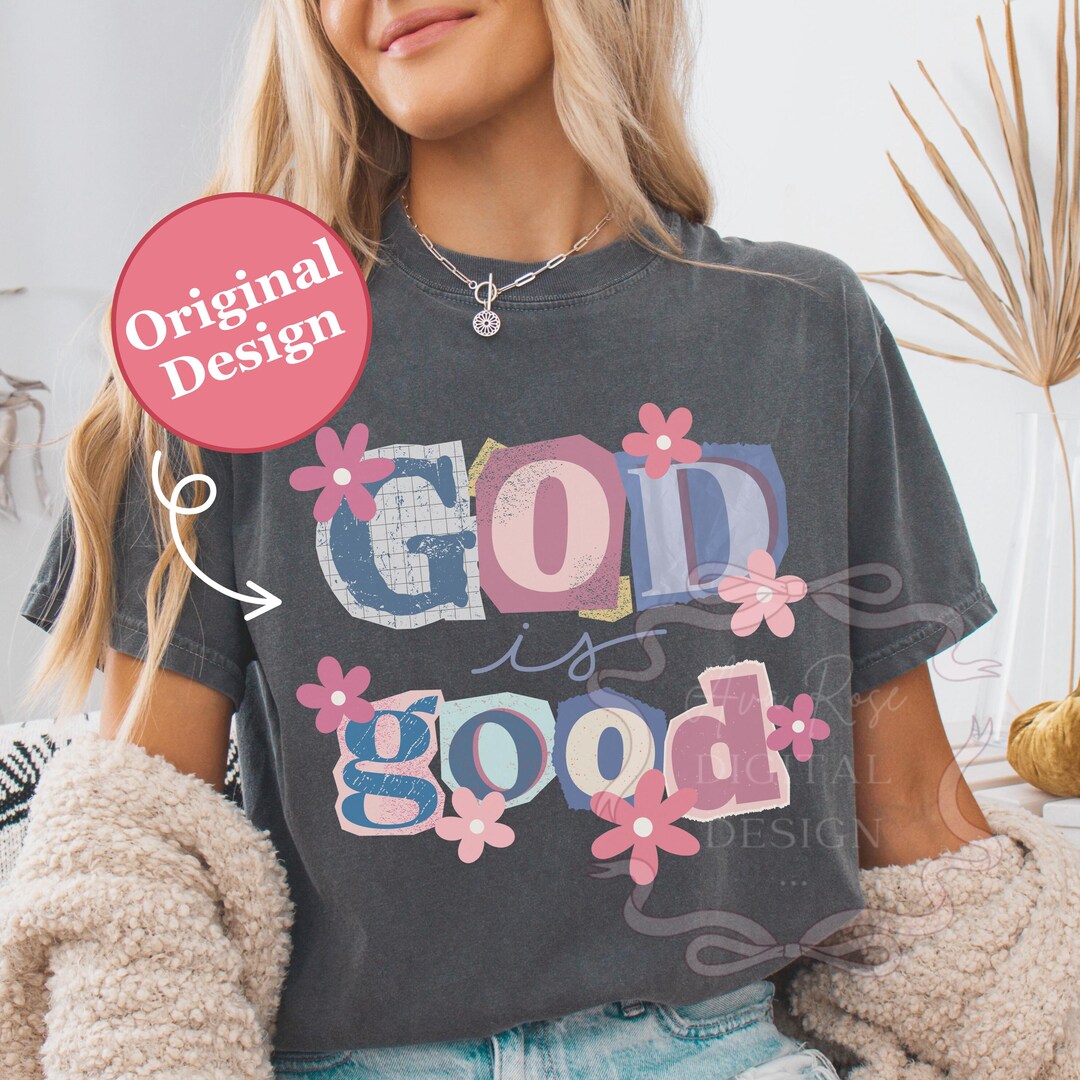 God is Good Bible Verse PNG Design for Preppy Biblical Quote ...