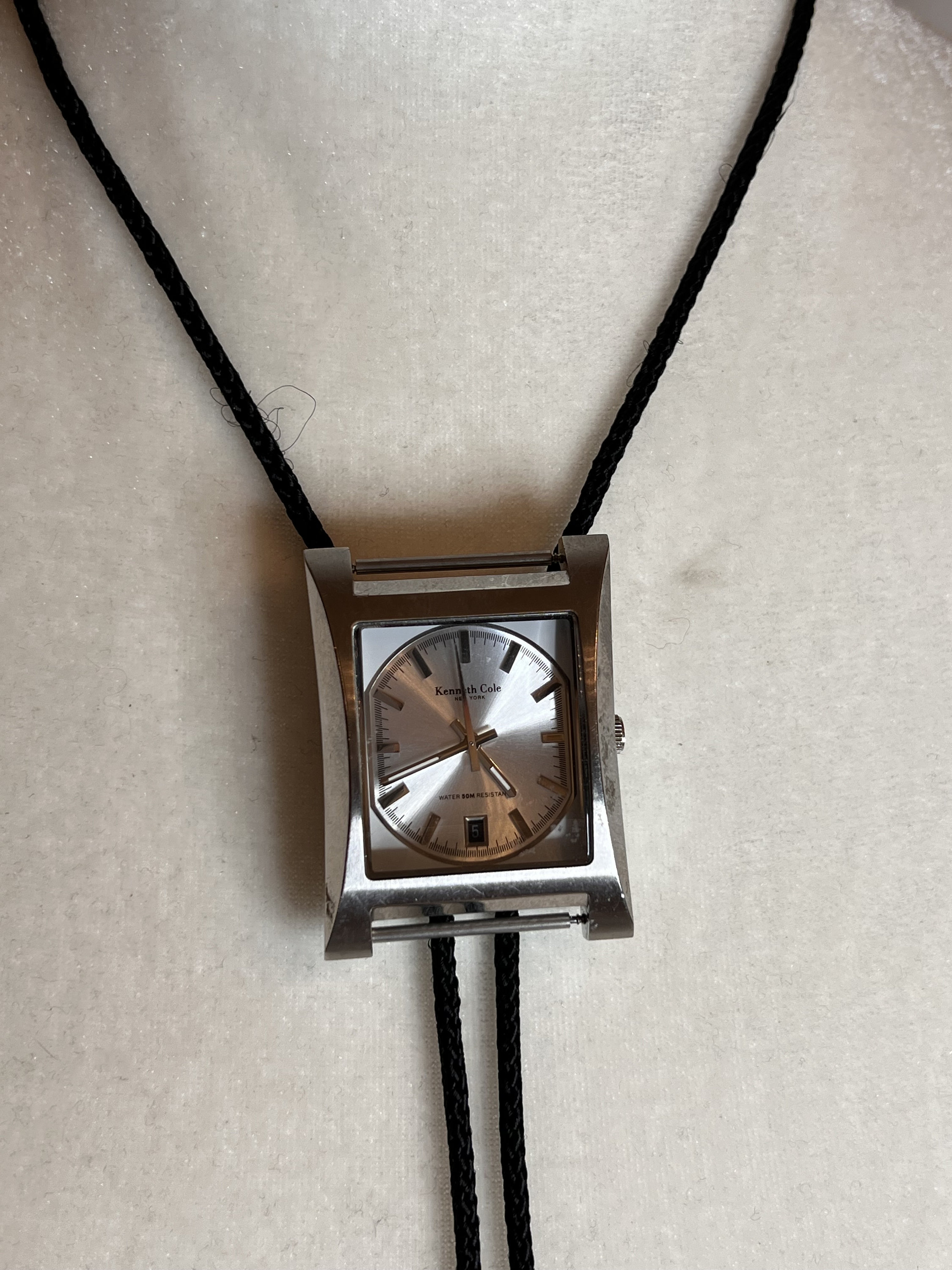Watch Face Bolo Tie With Silver Detailing Handmade - Etsy