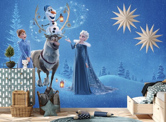 Frozen Elsa and Olaf the Land of Snow Childrens Ride Deer on | Etsy