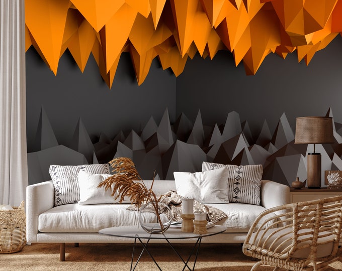 Vintage Background Wallpaper, 3D Wall Tiles Wall Mural, Grunge Design ...