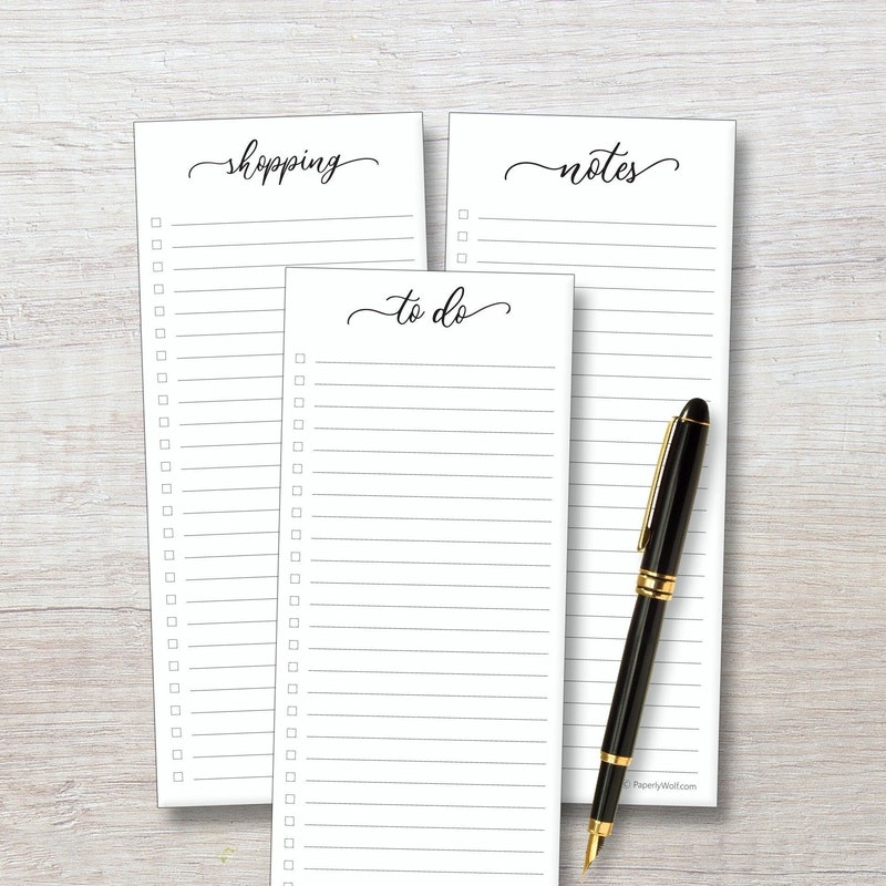 To Do List Notepad - Etsy