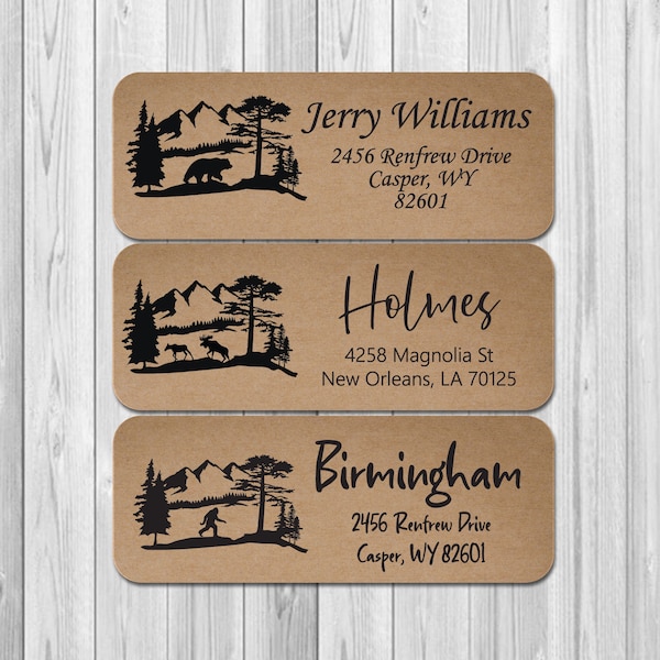 Mountain Address Labels Stickers - Etsy
