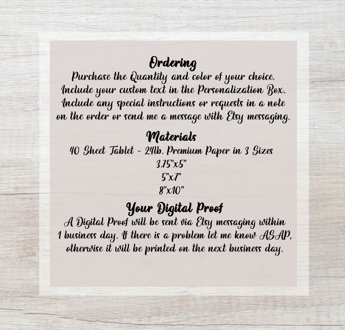 Custom Notepad With Date and Name | Teacher Notepad | School Excuse ...