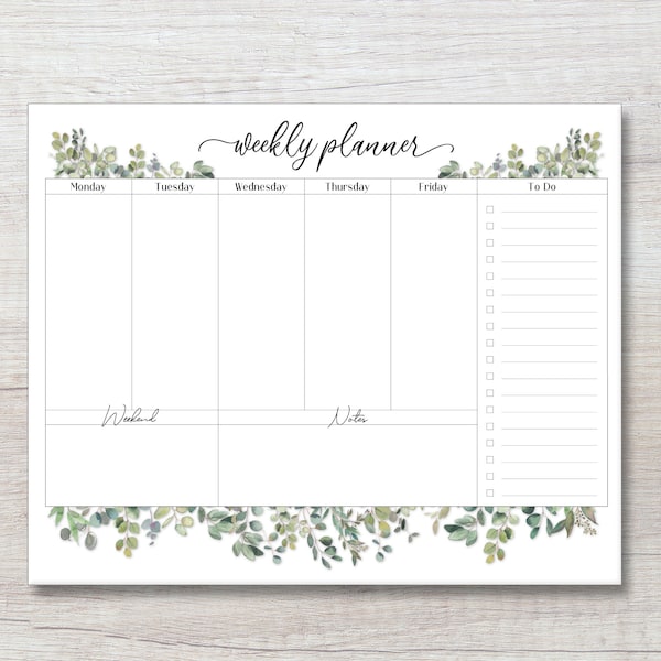 Weekly Planner - Etsy