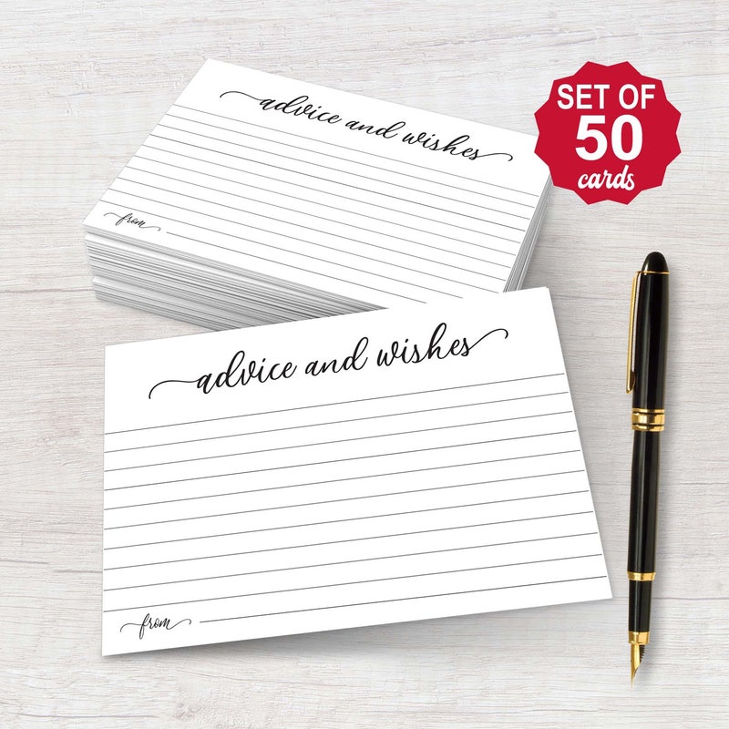 Marriage Advice Card - Etsy