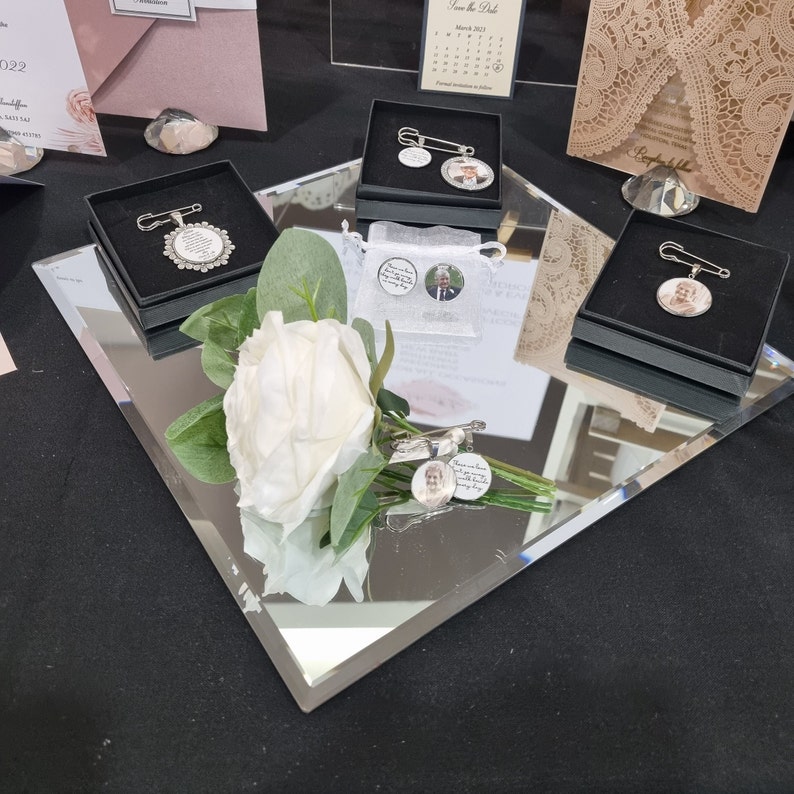 Groom Photo Buttonhole Charm With Poem Charm Personalised - Etsy UK