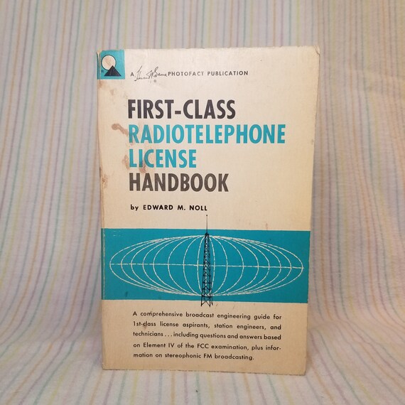 1961 first-class Radiotelephone License Handbook - Etsy