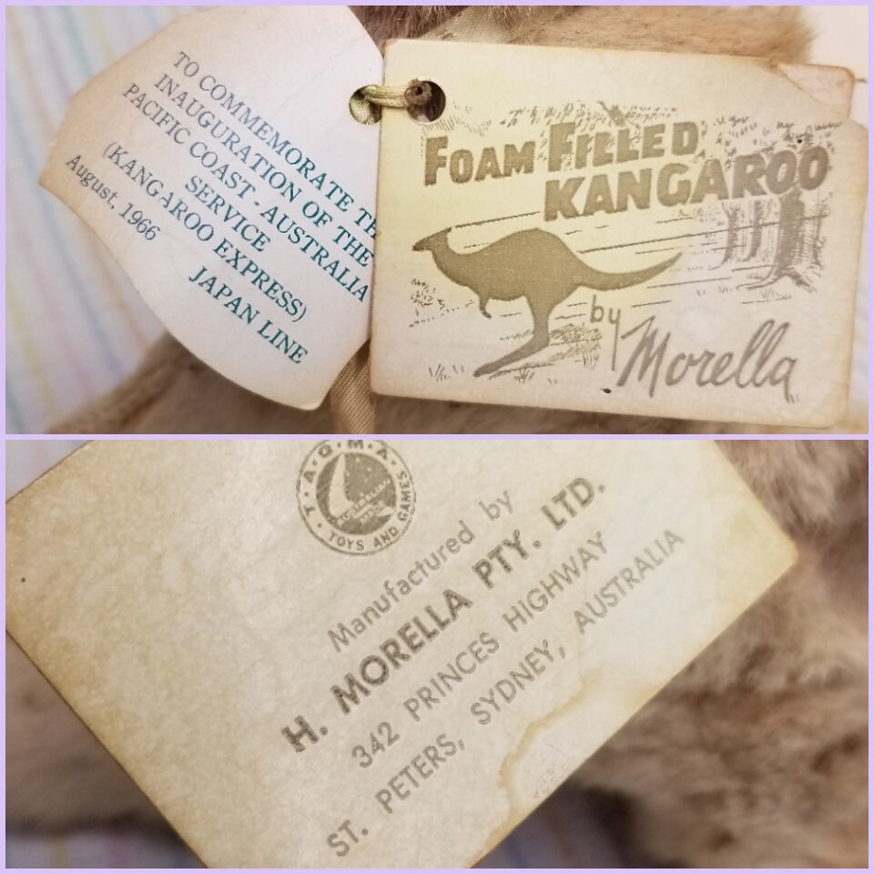 Vintage 1966 Kangaroo Express Plush Doll Pacific Coast - Etsy.de