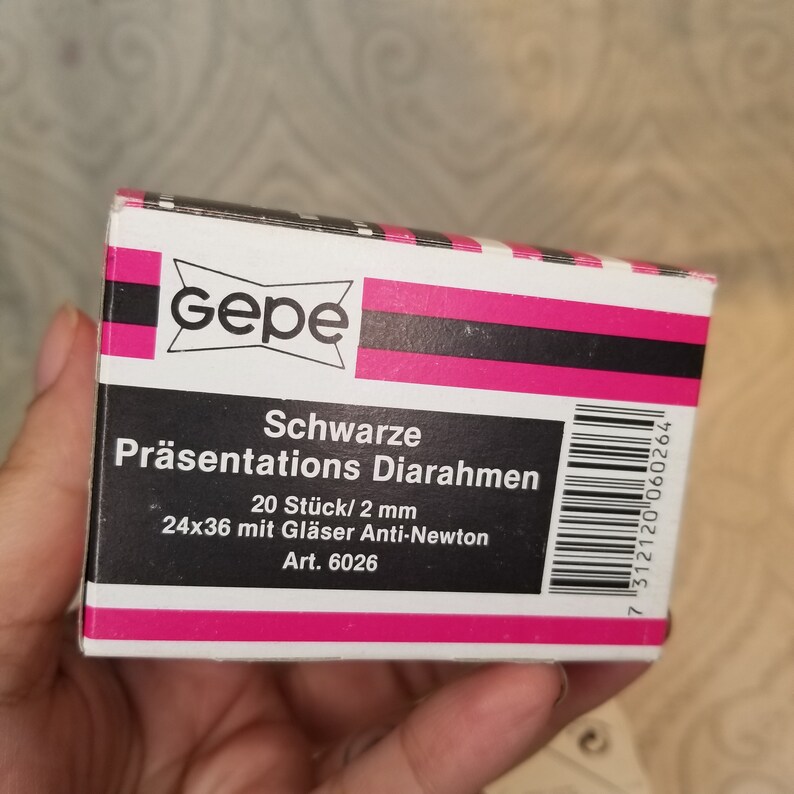 Rare Vintage Gepe 2mm Black Presentation Projector Mounts 24x36 W ...