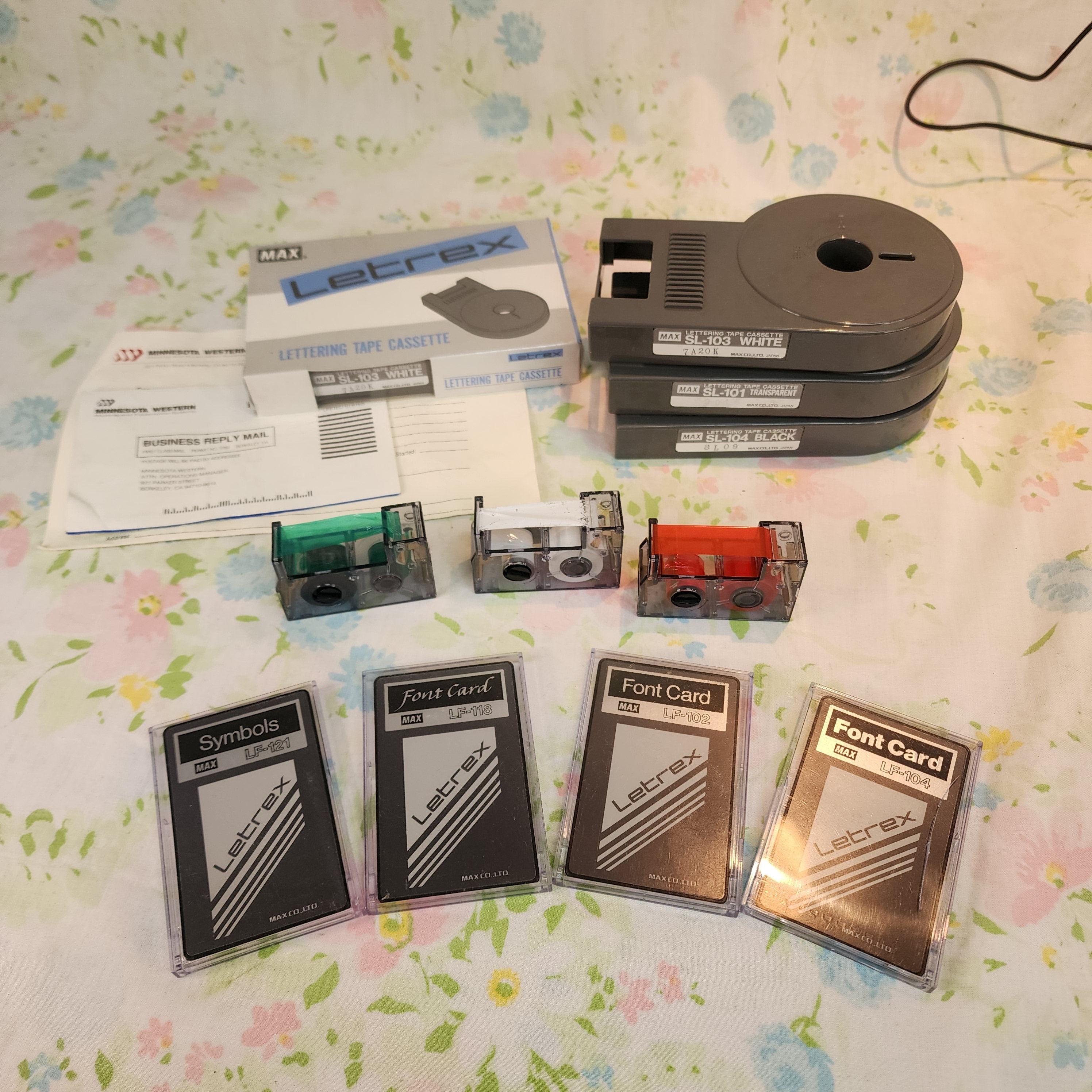 Vintage Minnesota Western Letrex Max Lettering Machine LM-500 W/ Font ...