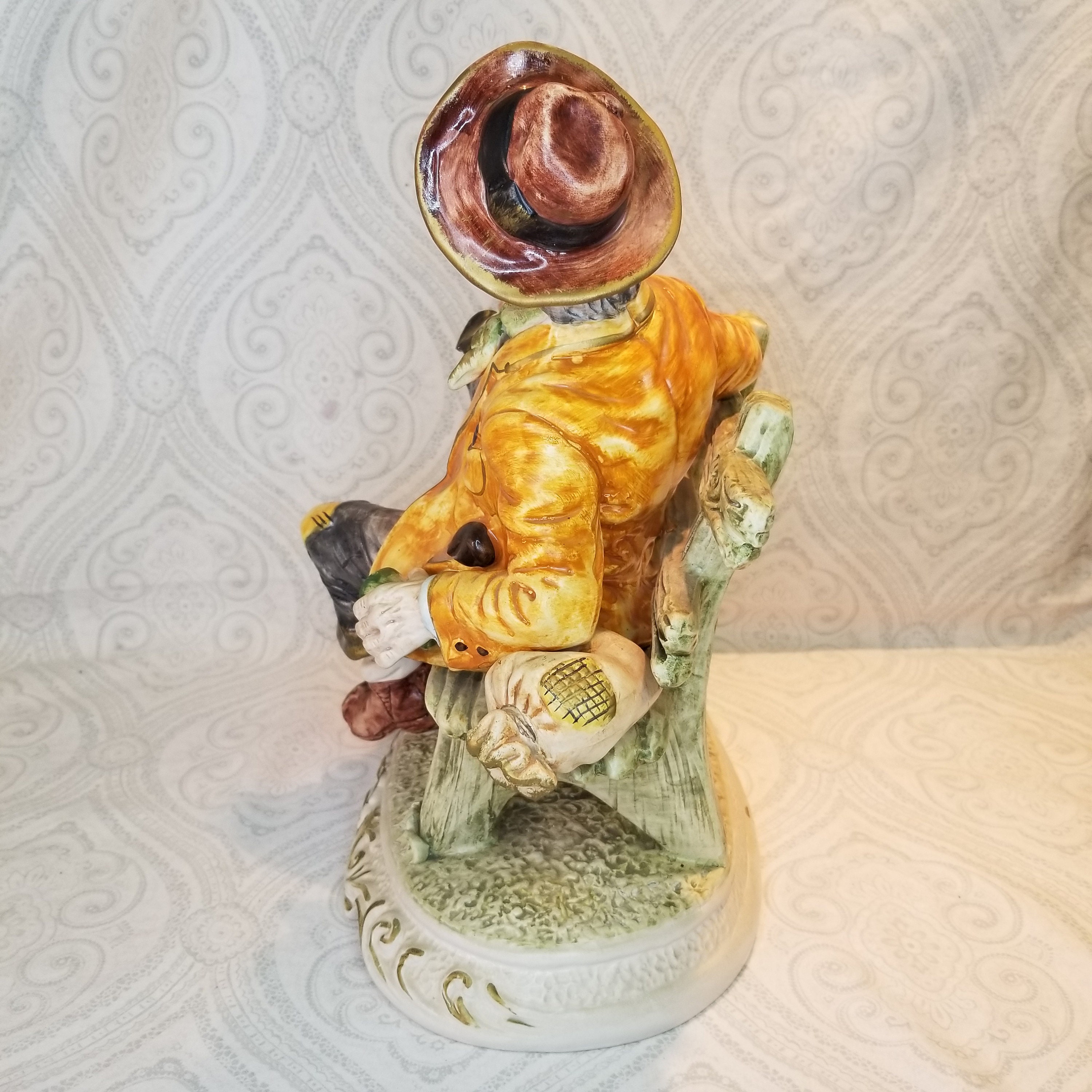 Large Vintage Capodimonte Drunken Bum Hobo Porcelain Statue - Etsy Finland