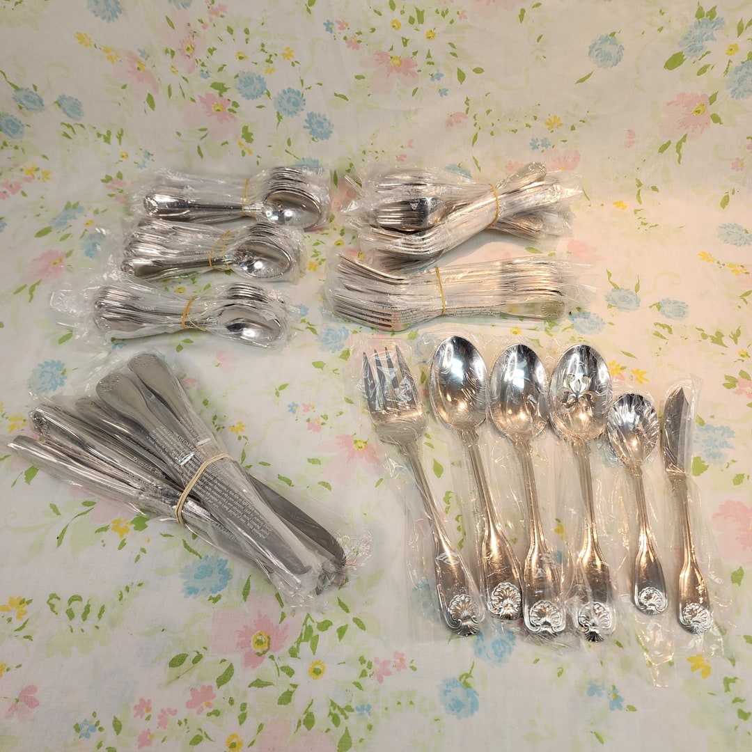 New Old Stock Reed & Barton "colonial Shell Ii" 18/0 Stainless Steel ...