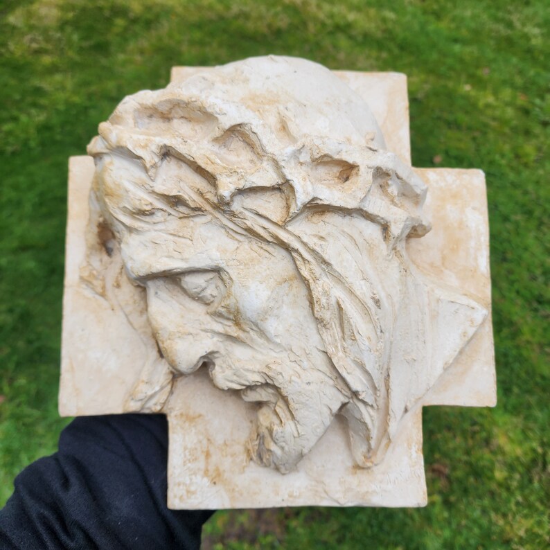 Handmade Jesus Side Profile Face 3D Relief Plaster Wall - Etsy