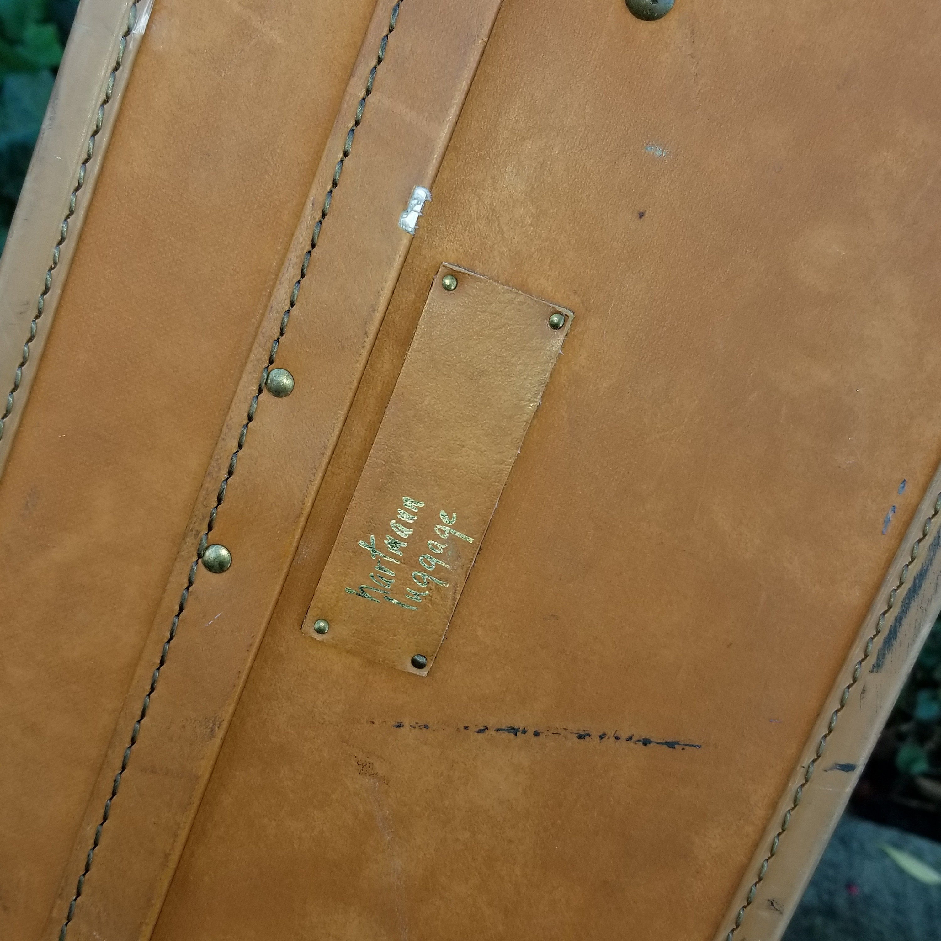 Midcentury Vintage Hartmann Pullman Large Suitcase Leather Vinyl ...