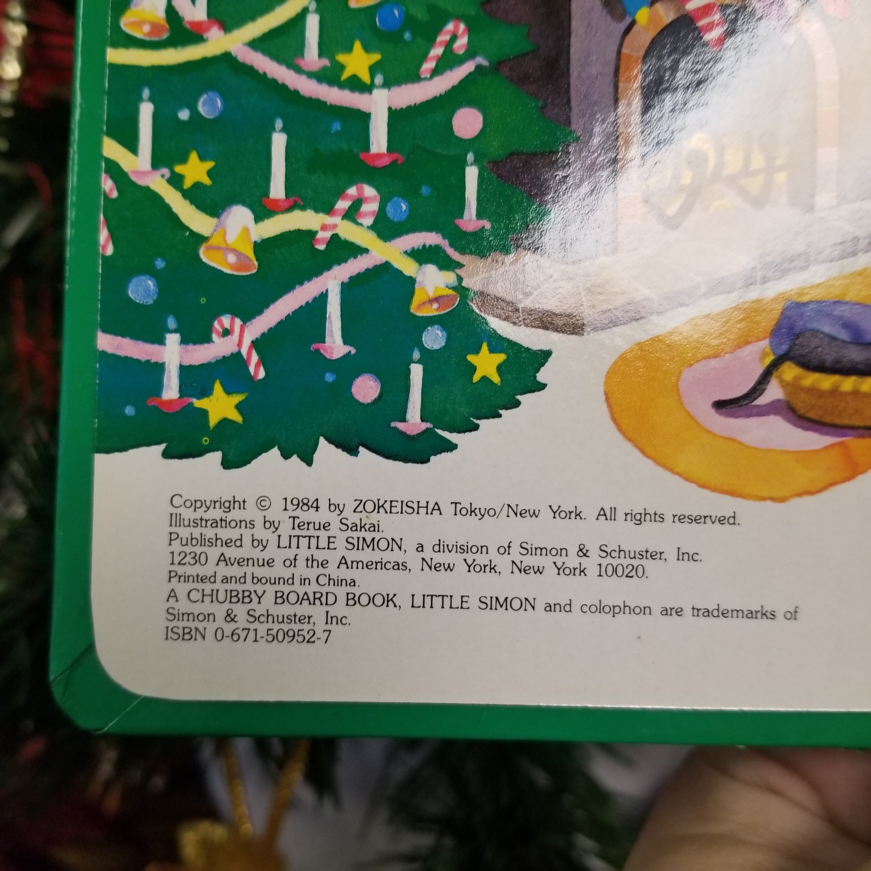 Vintage 1984 A Chubby Board Book the Night Before Christmas Children's ...