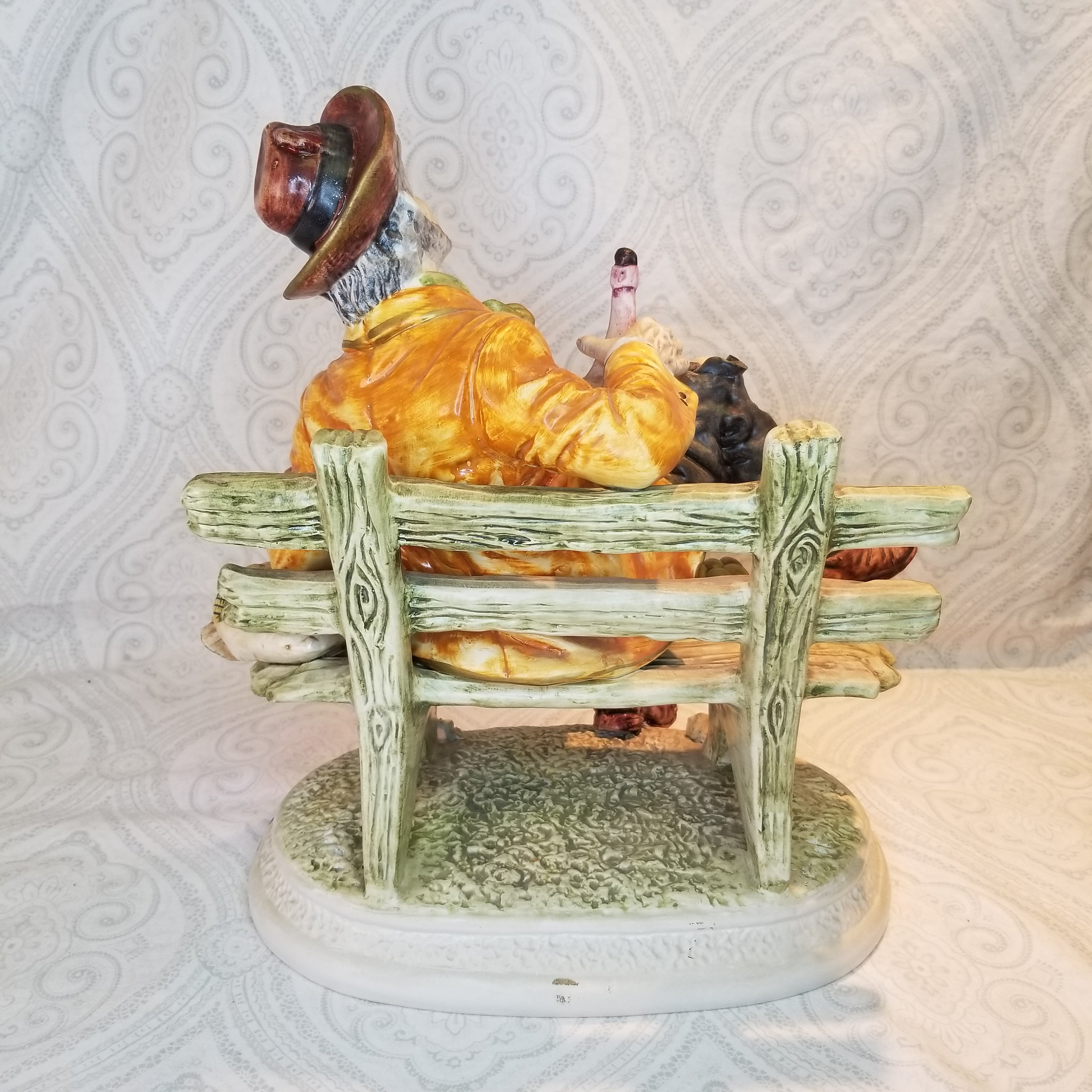 Large Vintage Capodimonte Drunken Bum Hobo Porcelain Statue - Etsy Finland