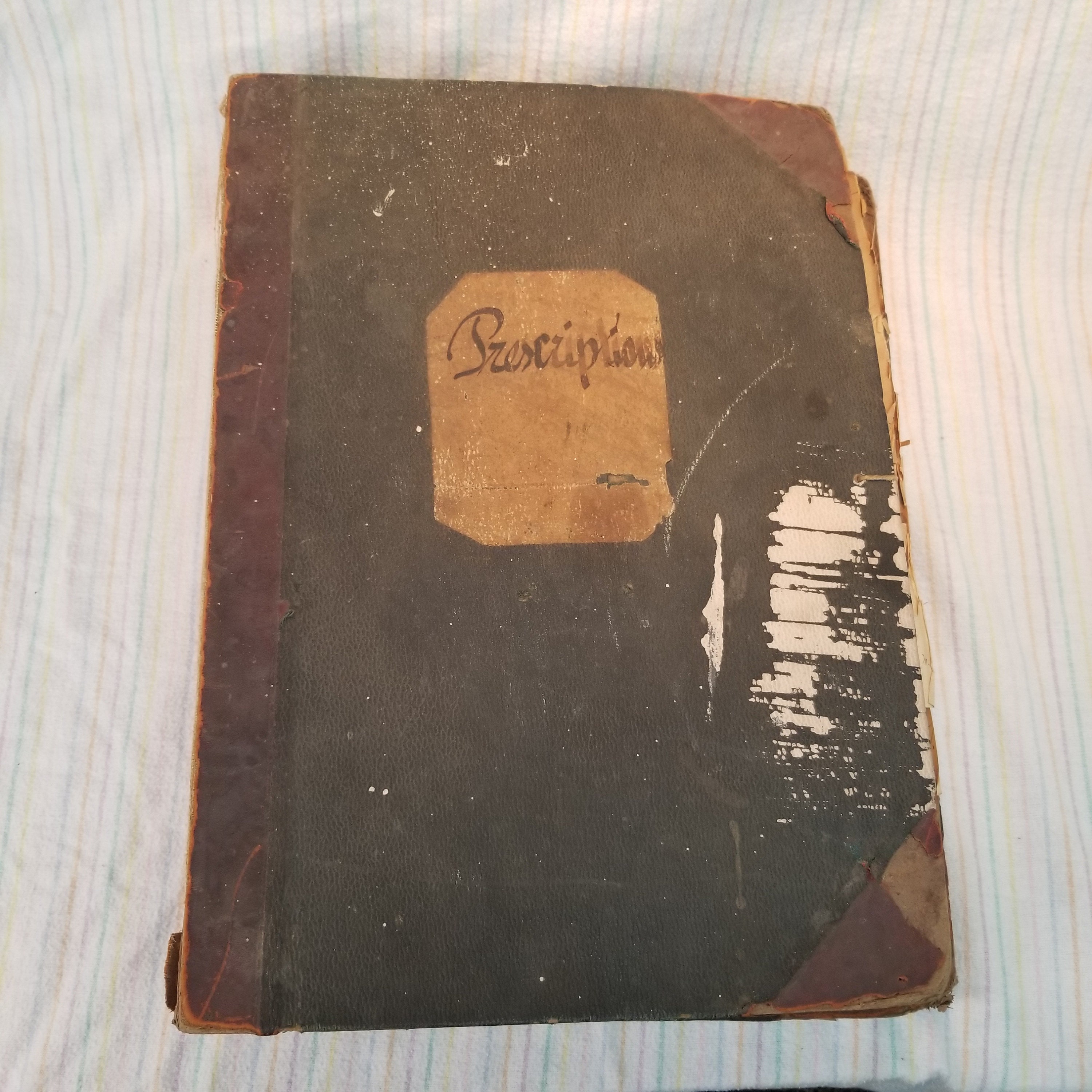 Antique 1900s Druggist Chemist Pharmacy Ledger Prescription Book San ...