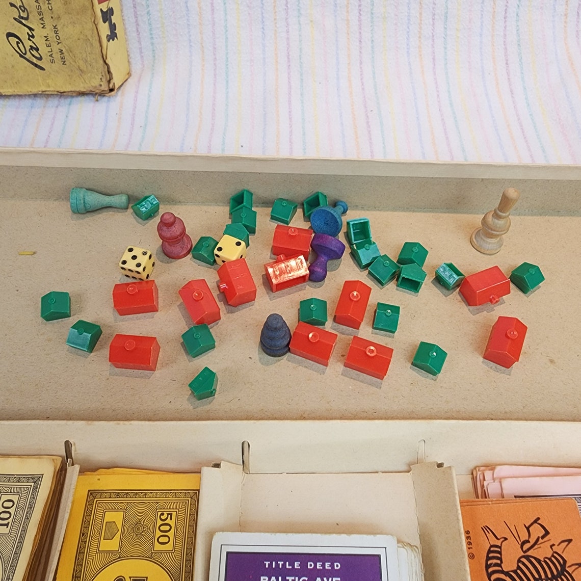 1946 Vintage Parker Brothers Monopoly Board Game W/ Original - Etsy