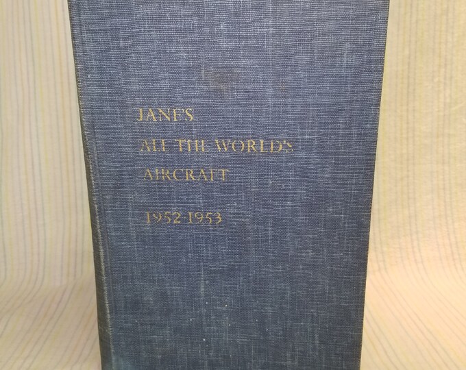 Vintage Jane's All the World's Aircraft 1951-1952 Aviation Reference ...