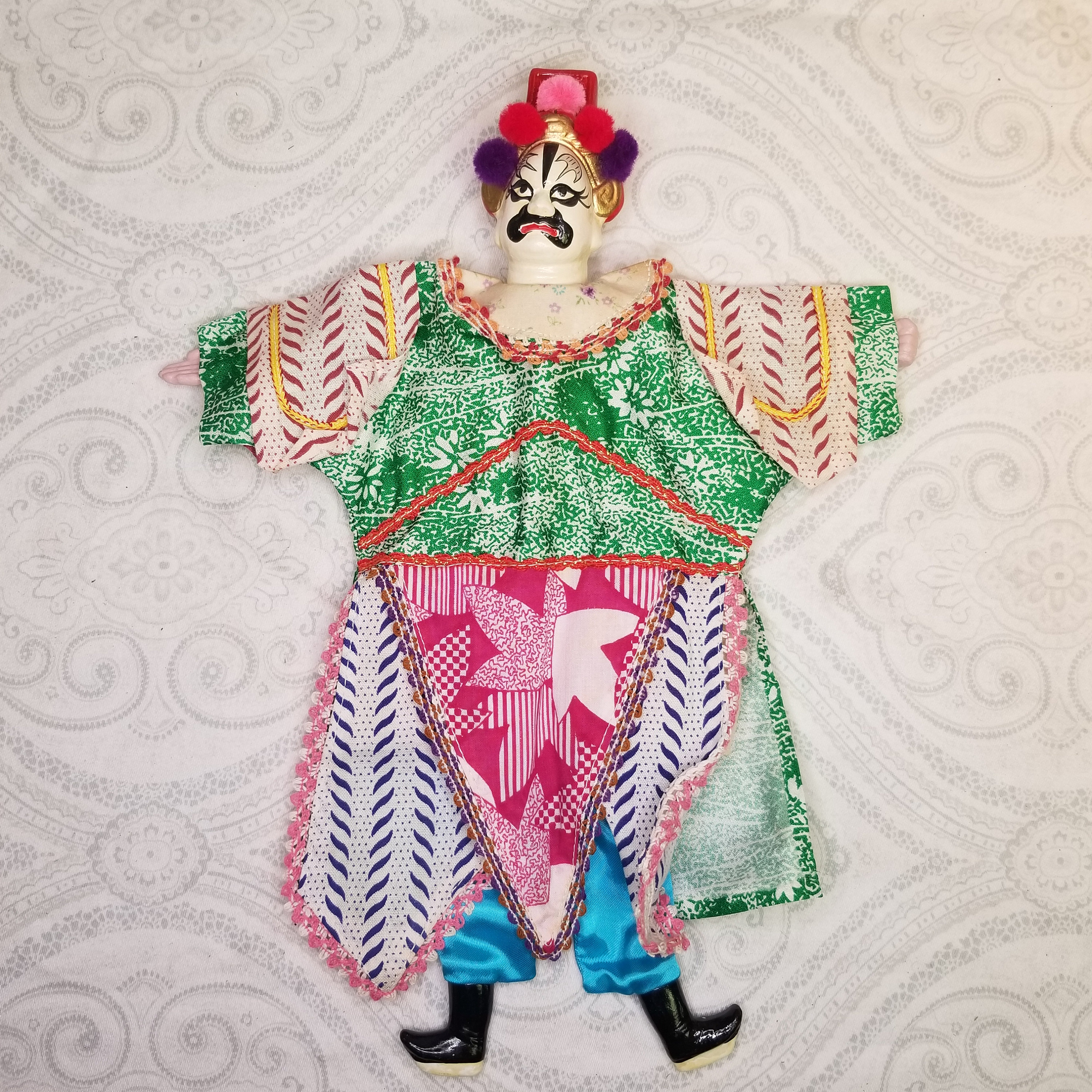 Vintage Taiwanese Budaixi Theater Chinese Opera Glove Puppets Porcelain ...
