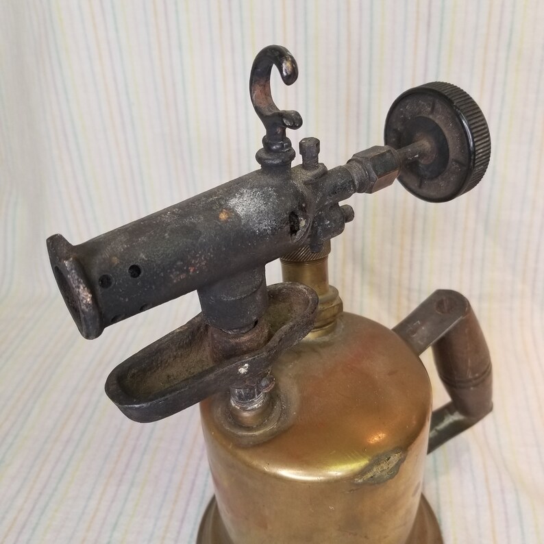 UNTESTED Antique Brass Welding Welder Torch Mechanic Kerosene Gas ...