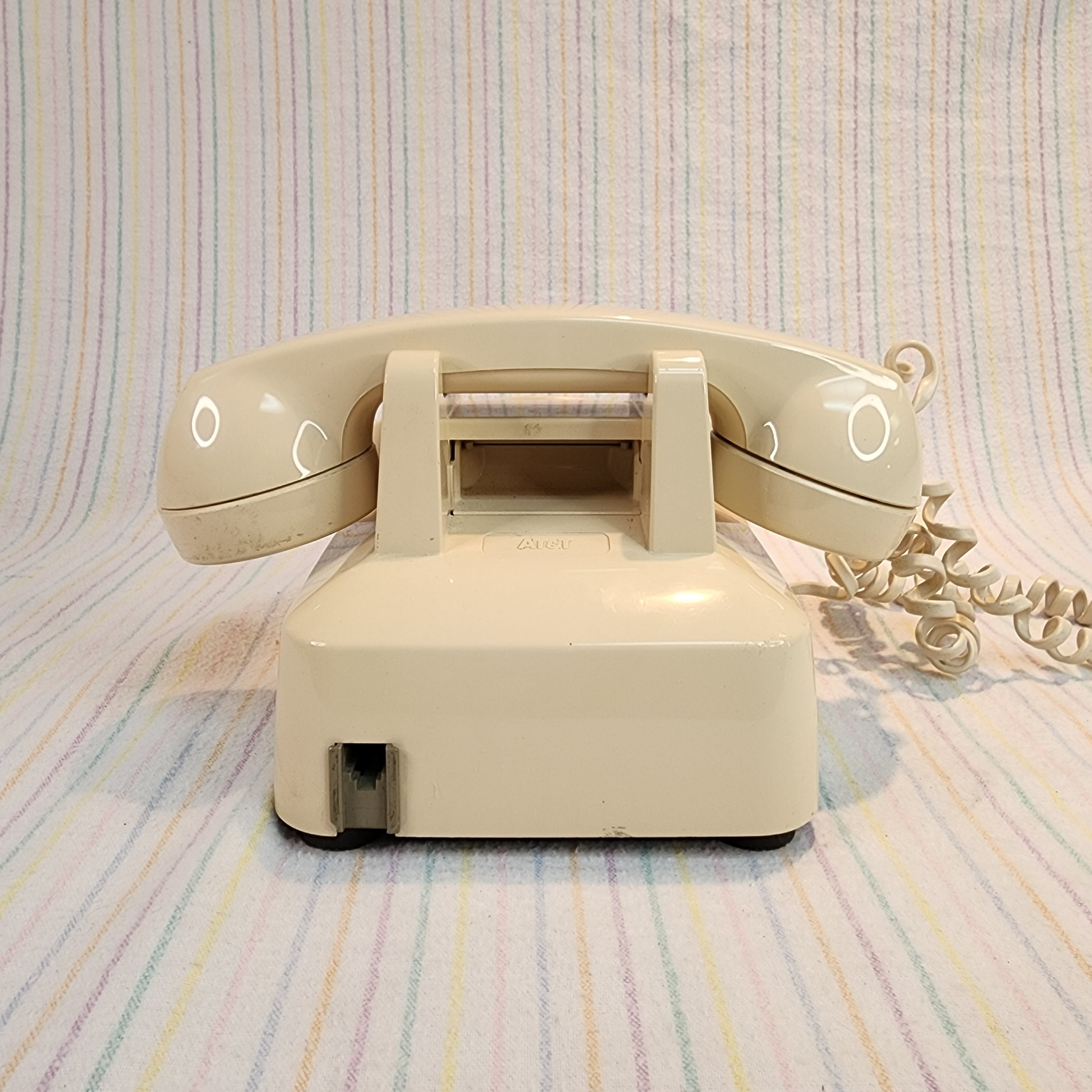 Vintage Beige AT&T Rotary Telephone Desk Office Phone Retro - Etsy