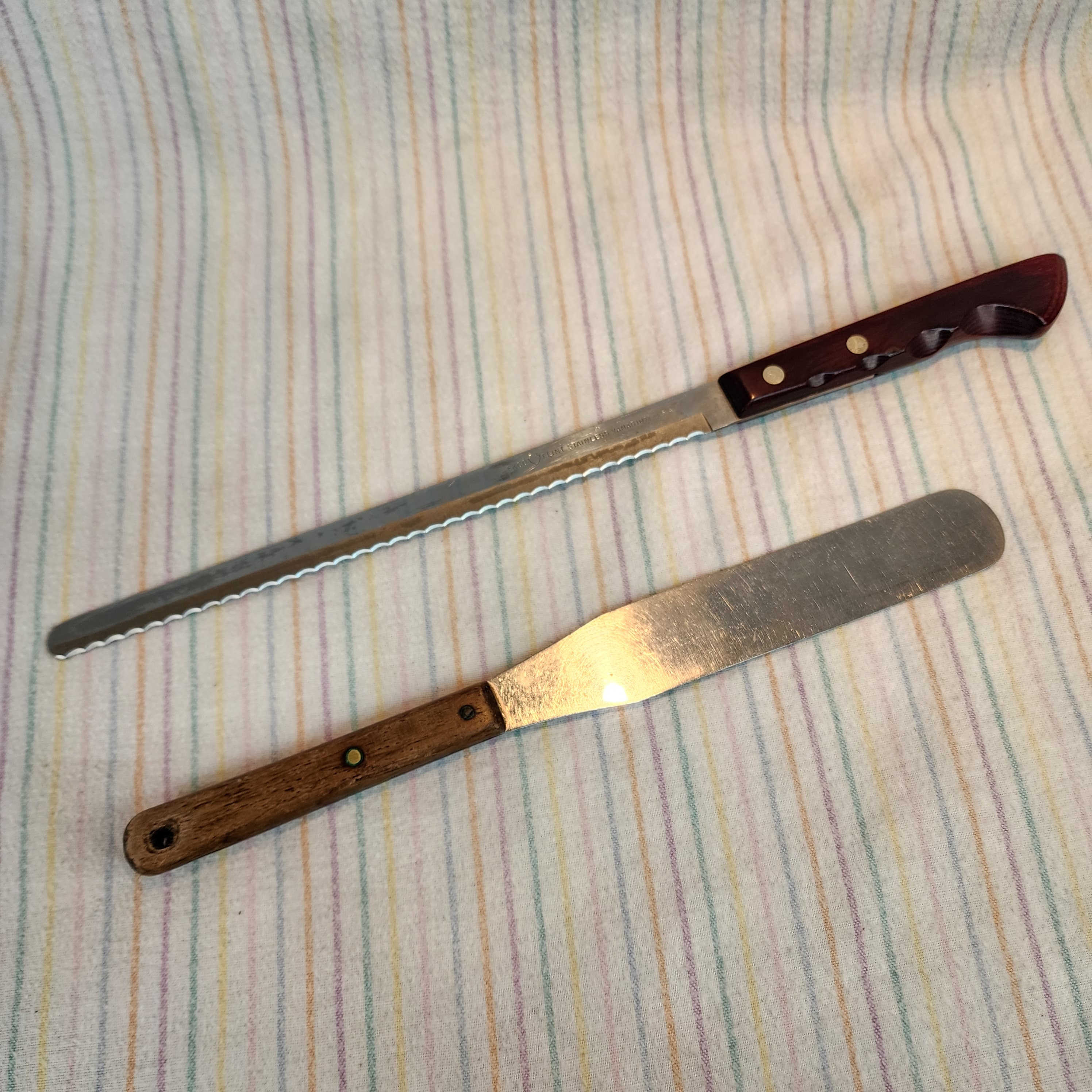 Vintage Ekco Flint Arrowhead Bread Knife Mel-jax Frosting Spreader ...