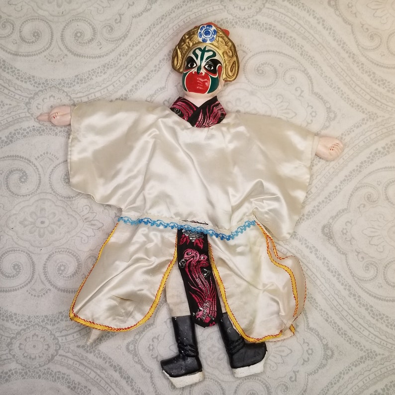 Vintage Taiwanese Budaixi Theater Chinese Opera Glove Puppets Porcelain ...