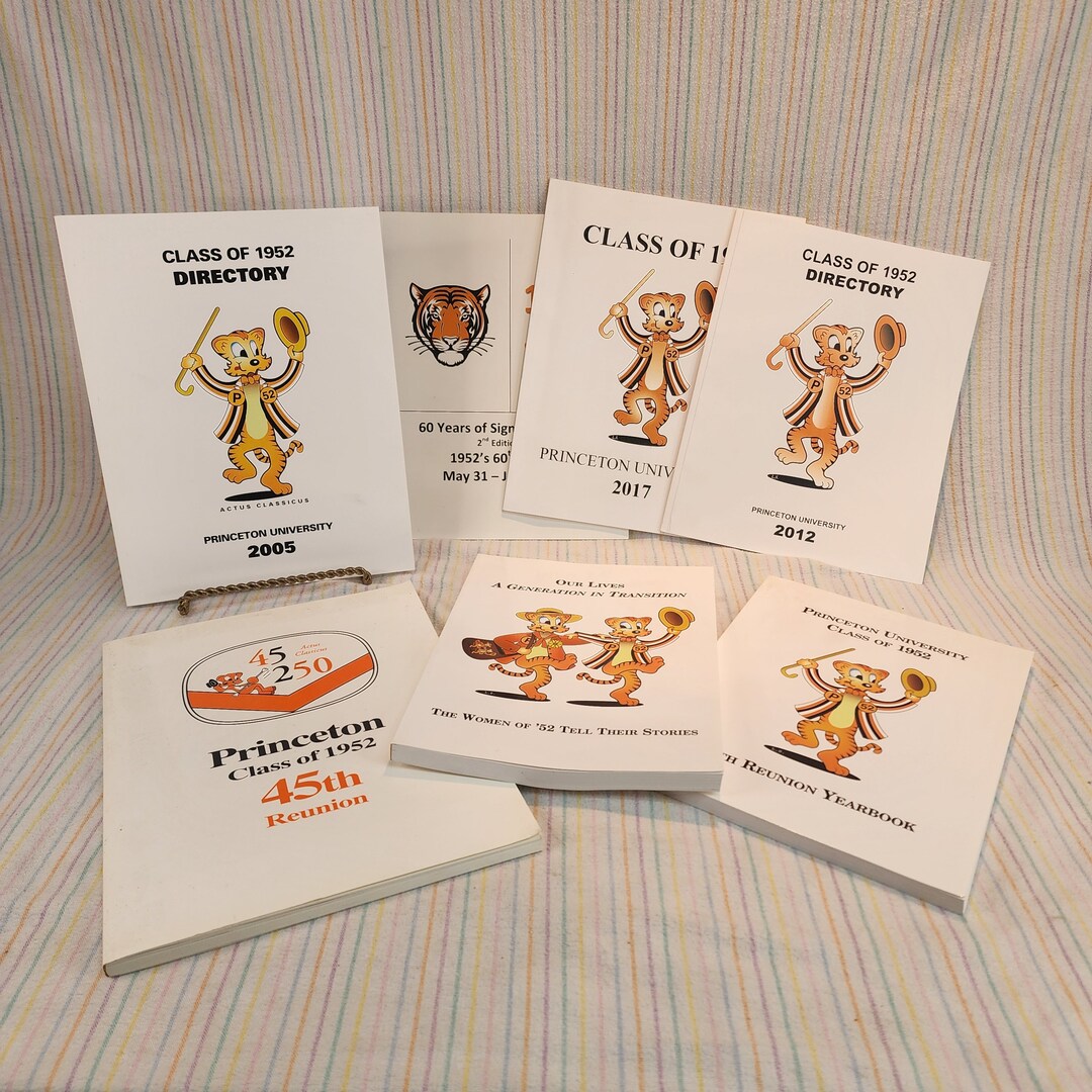 Vintage Princeton University Class of 1952 Reunion Yearbook Paperback ...