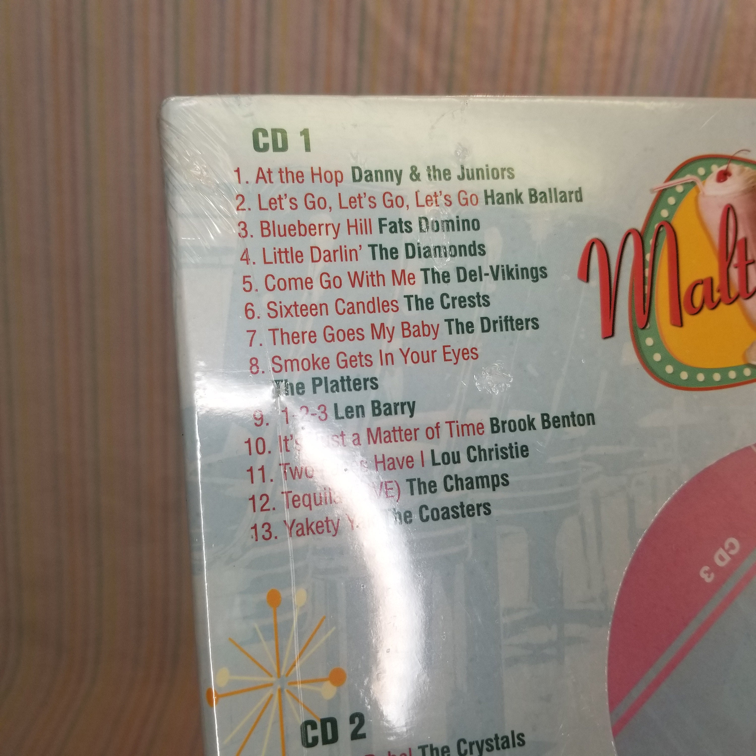 New malt Shop Favorites 4 CD Set Various Artists Retro Songs Music Rock ...