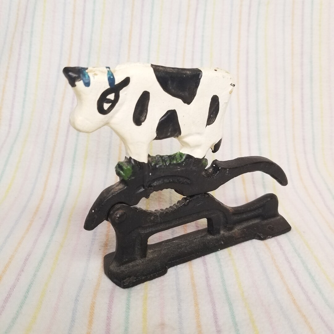 Cast Iron Cow Nutcracker Vintage Farmhouse Cottage Shabby Chic Décor ...