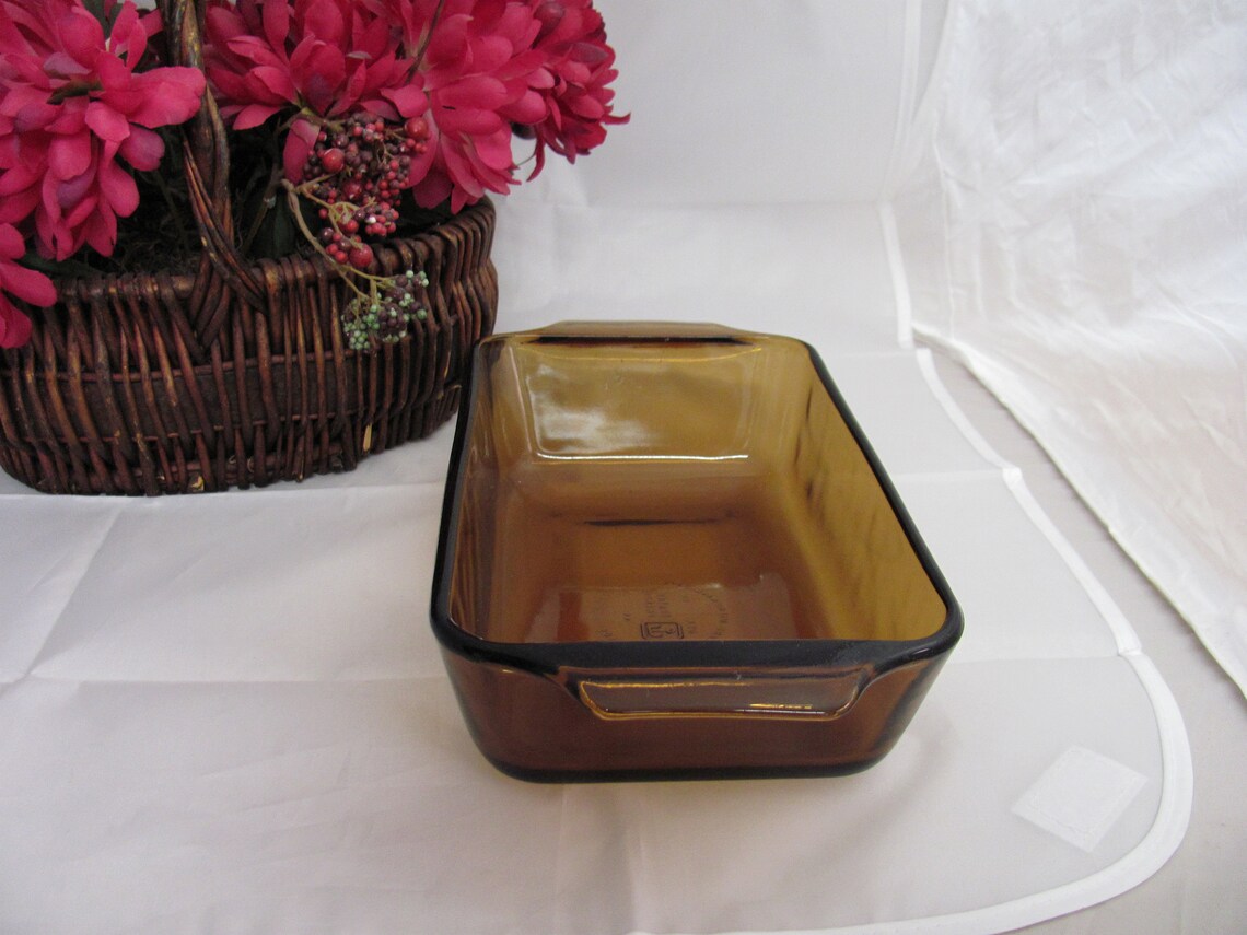 Brown Anchor Hocking 9X5 Loaf Pan Amber Glass 441 - Etsy