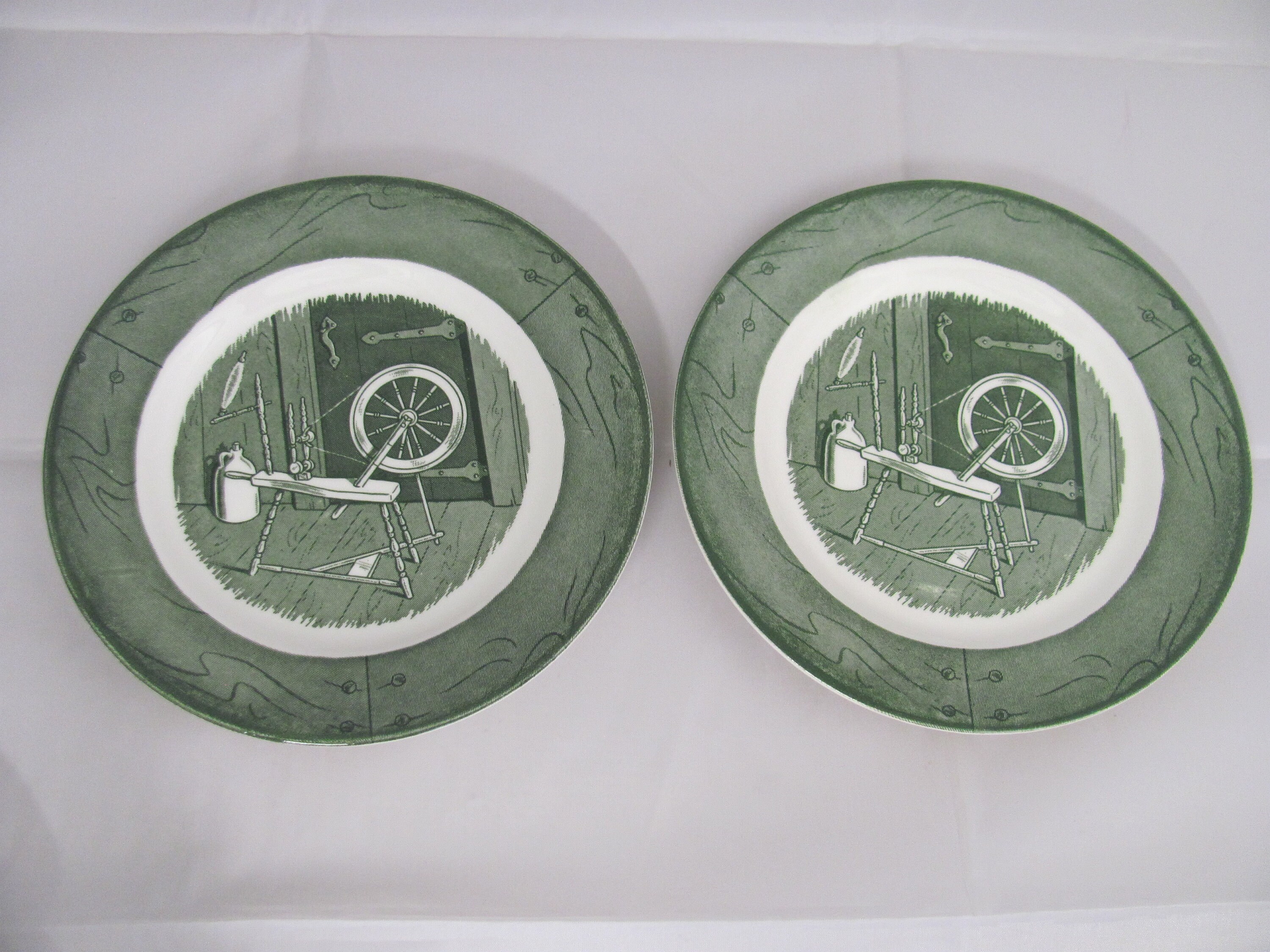 6 Plates, Colonial Homestead Pattern Style, Small Plates, Dessert Plate ...