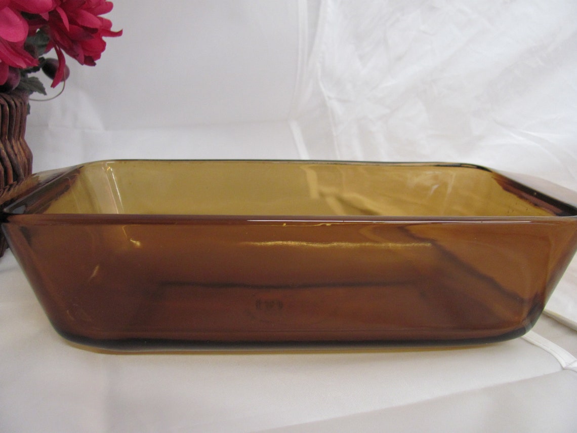 Brown Anchor Hocking 9X5 Loaf Pan Amber Glass 441 - Etsy