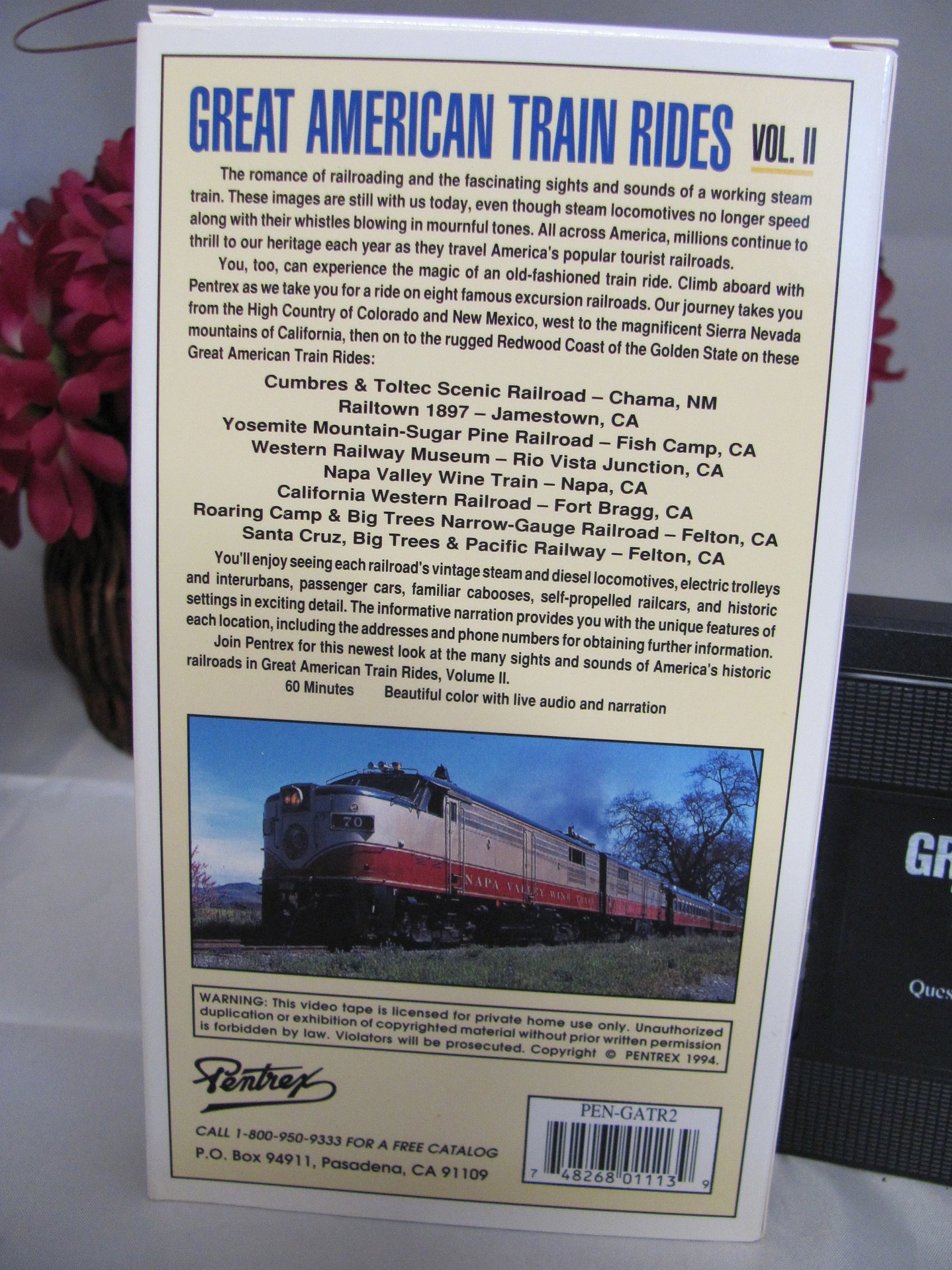 Great American Train Rides Volume 1 &2 VHS Set Questar Video - Etsy España