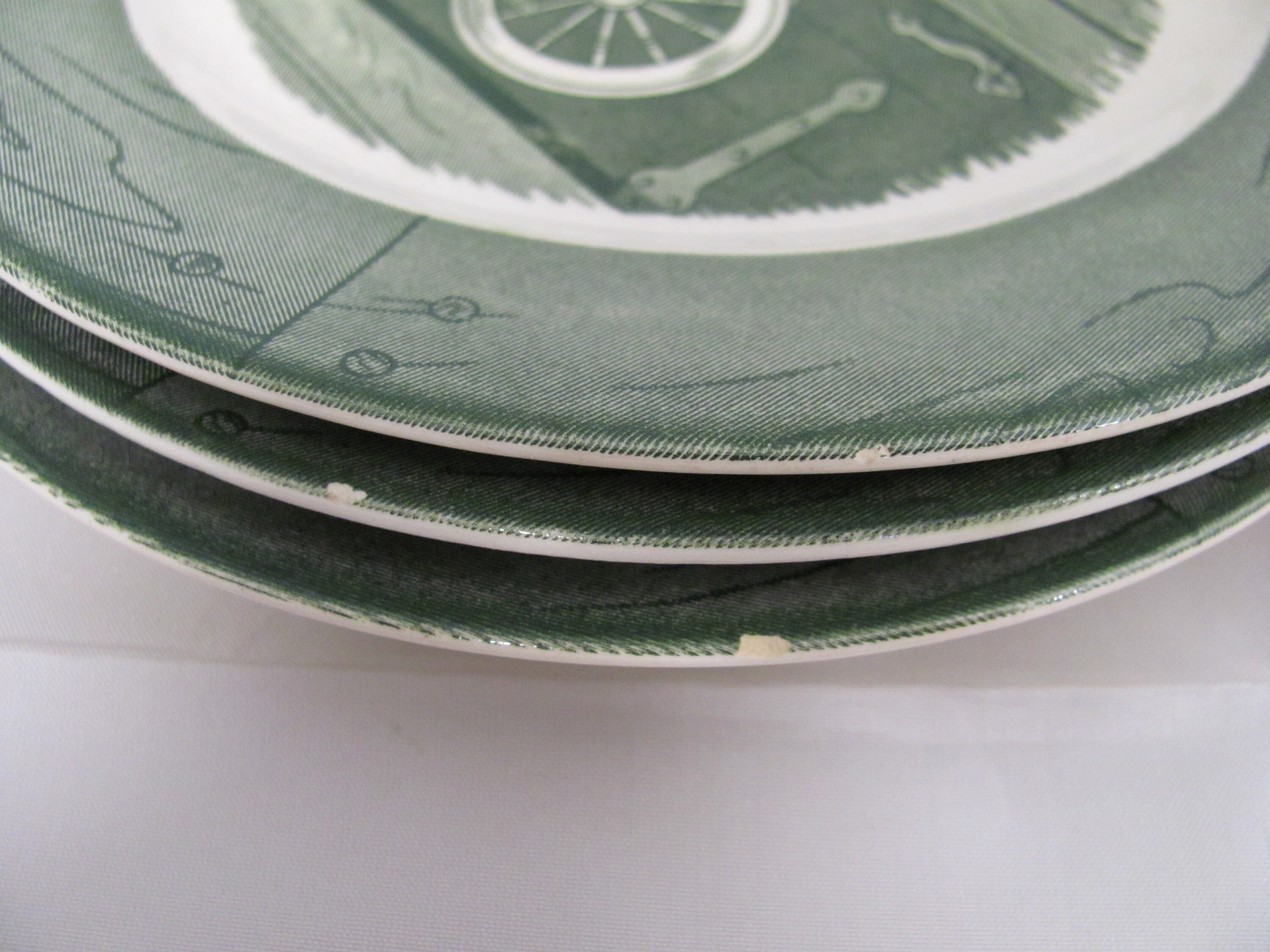 6 Plates, Colonial Homestead Pattern Style, Small Plates, Dessert Plate ...