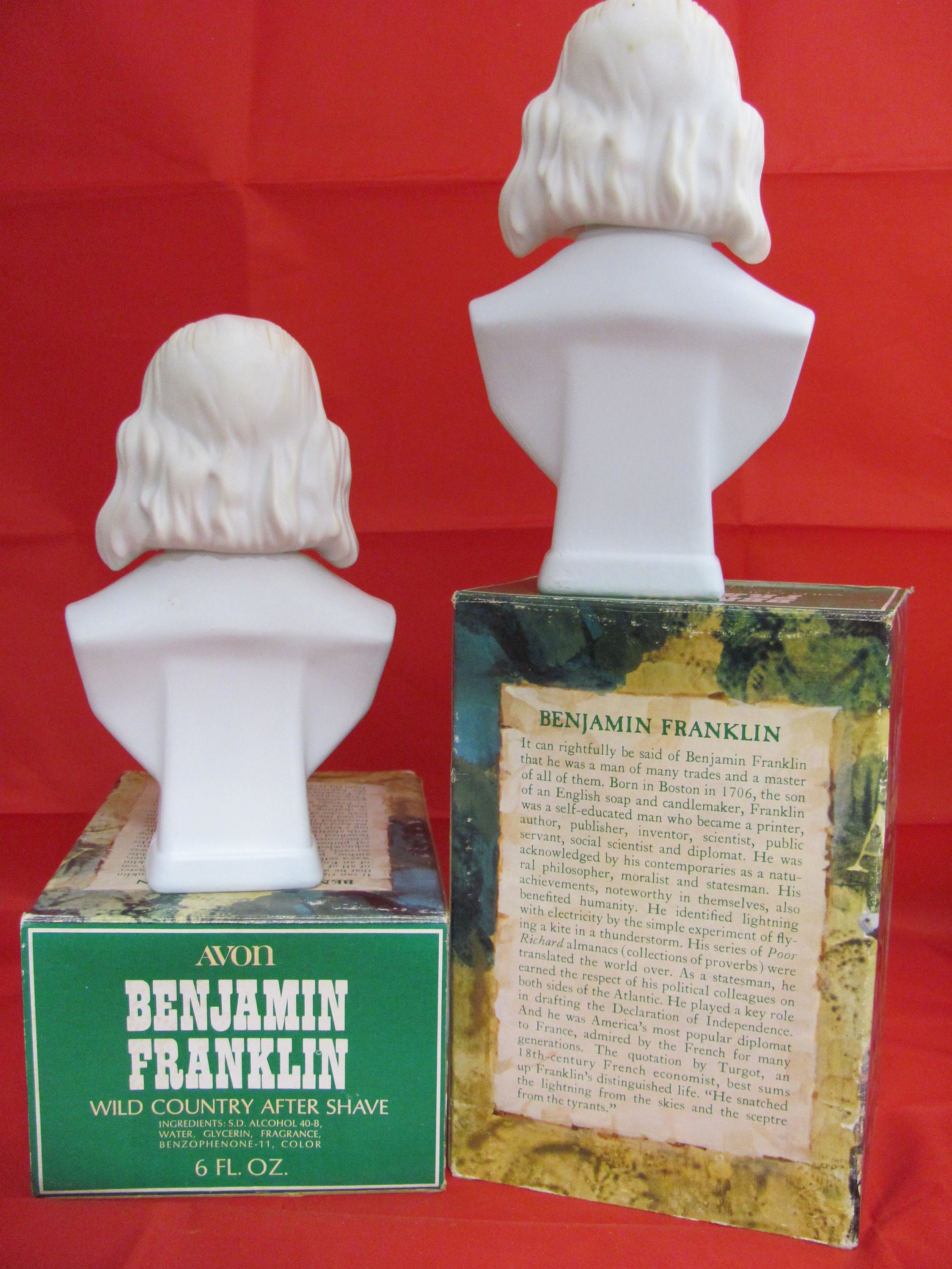 Avon, Benjamin Franklin, Founding Father, Cologne, After Shave, Bottle ...