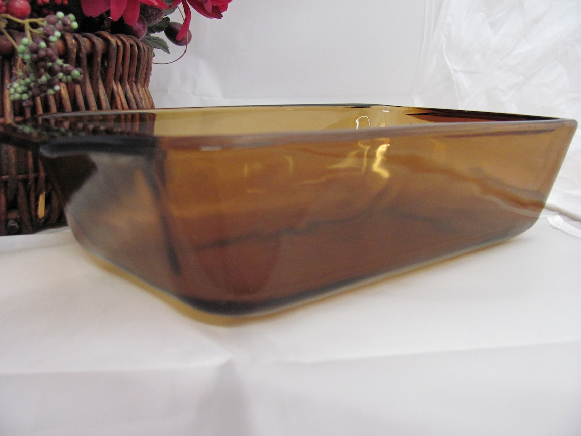 Brown Anchor Hocking 9X5 Loaf Pan Amber Glass 441 - Etsy