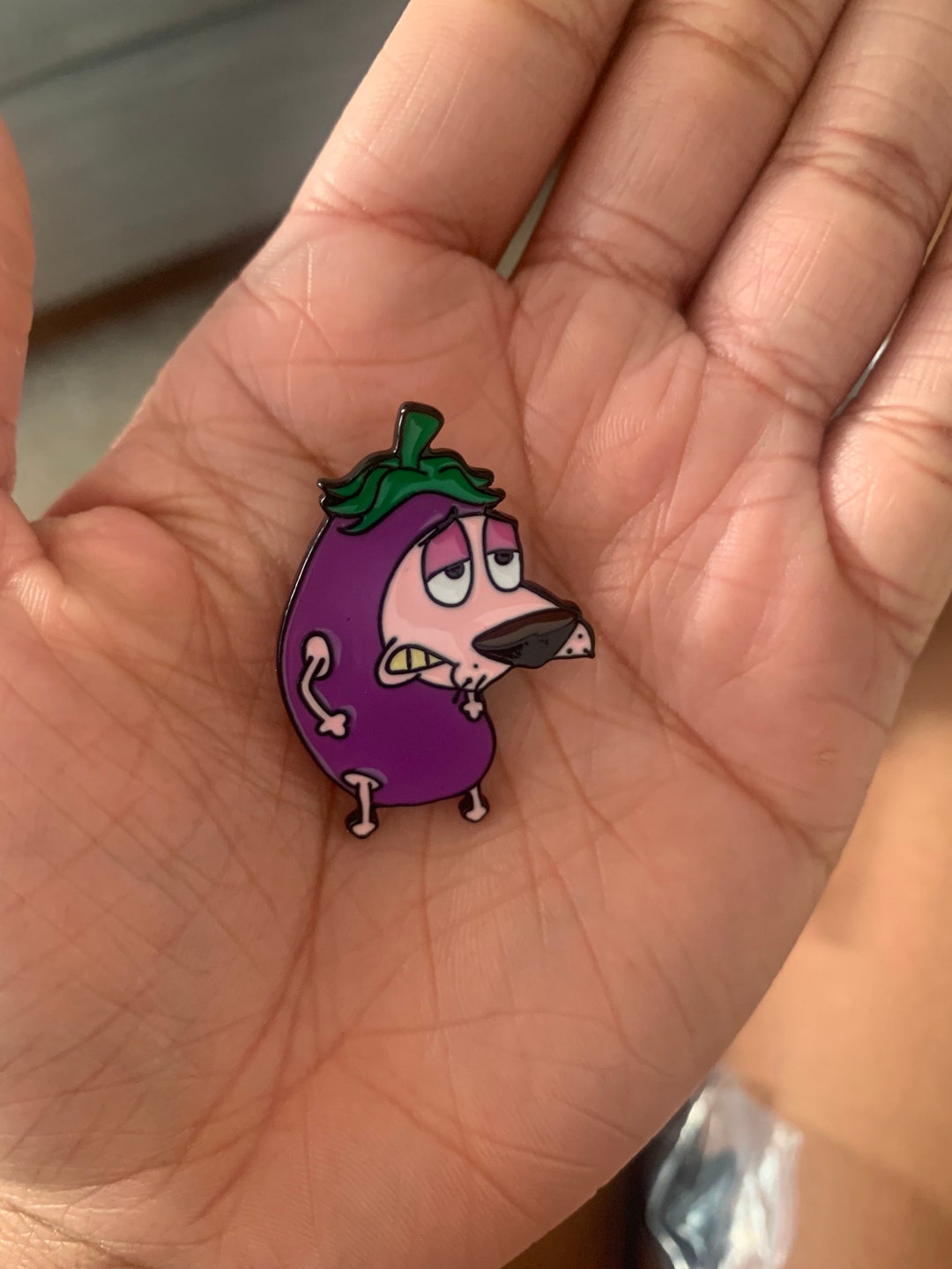 Eggplant Courage Pin - Etsy